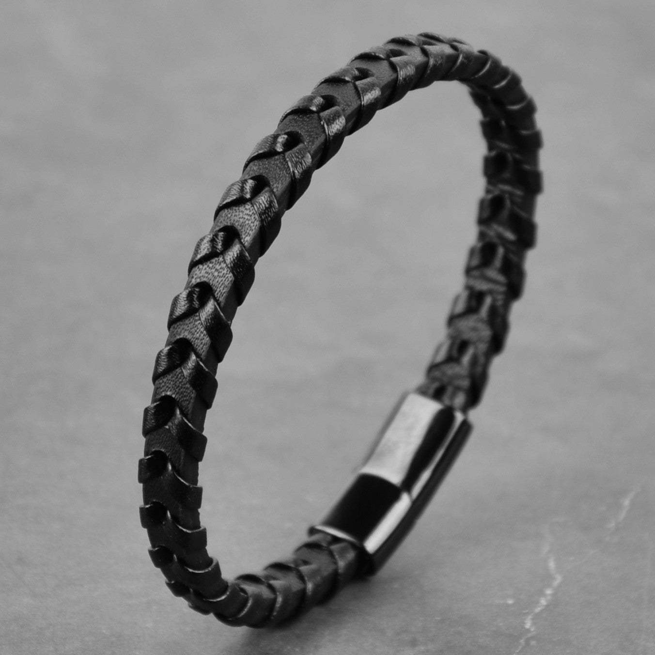 Parker - Minimalistic Fishbone Leather Bracelet | Rianrix – Rianrix ...